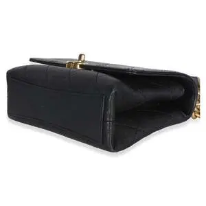 Chanel Quilted Caviar Flap Bag With Chain Strap