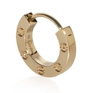 Cartier Yellow Gold Love Single Hoop Earring