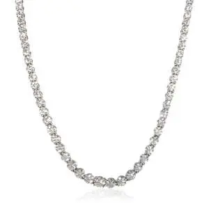 Tiffany & Co. Diamond Graduating Victoria Tennis Necklace - Platinum