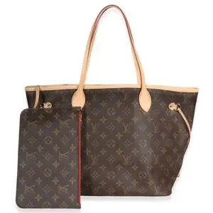 LOUIS VUITTON Monogram Canvas Neverfull Mm Tote Bag - Brown