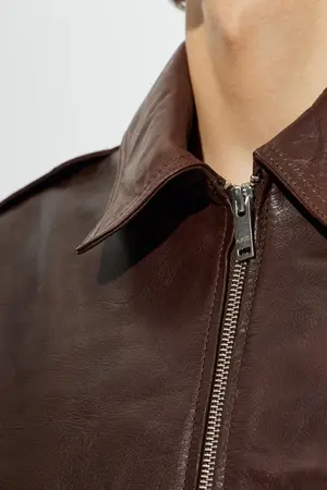 A.p.c. Leather Bomber Jacket