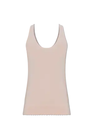 Posse Wool Knit Scoop Neck Top - Pink