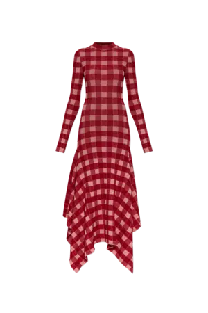 AMI Paris Dress With Long Sleeves - Red