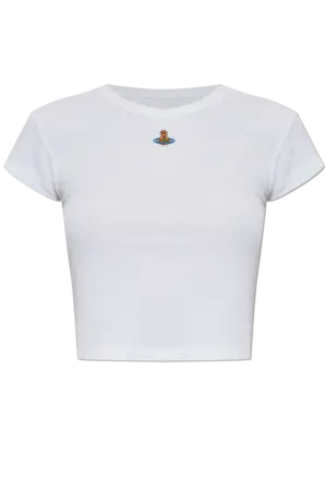 VIVIENNE WESTWOOD Baby Peru' Cropped Top - White