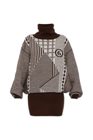 MAISON MARGIELA Loose-fit Dress - Brown