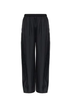Alexander Wang Silk Trousers - Navy Blue