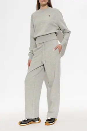 AMI Paris Sweatshirt With Embroidered Logo