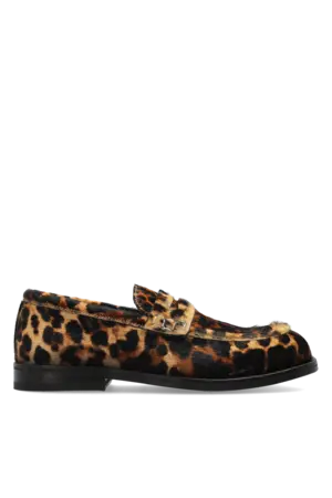 AMI Paris Leather Loafers - Brown
