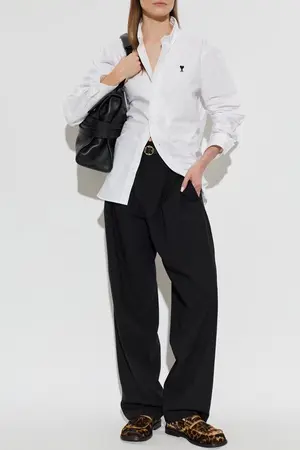 AMI Paris Shirt With Embroidered Logo