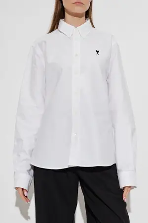 AMI Paris Shirt With Embroidered Logo