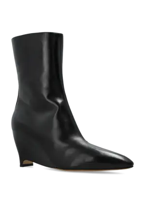 MAISON MARGIELA Leather Wedge Ankle Boots