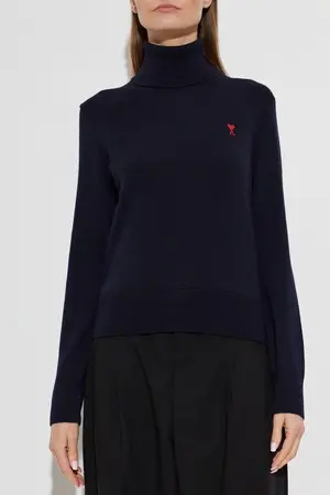AMI Paris Wool Turtleneck Sweater