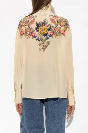 Etro Silk Shirt With Floral Motif