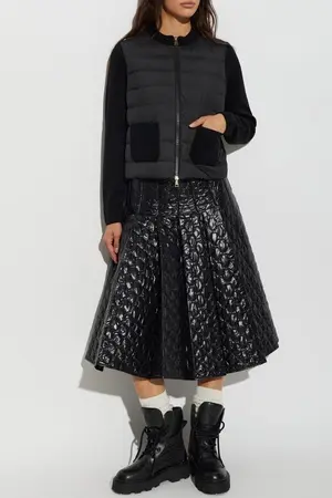Moncler Cardigan With Quilted Front