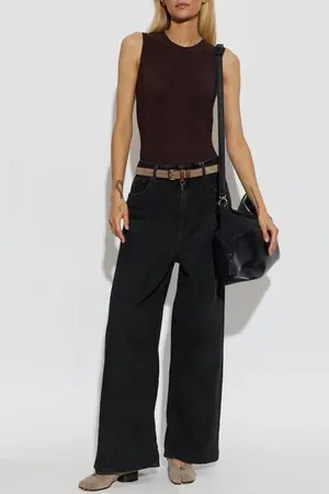 MAISON MARGIELA Suede Heeled Shoes With 'tabi' Cut-out