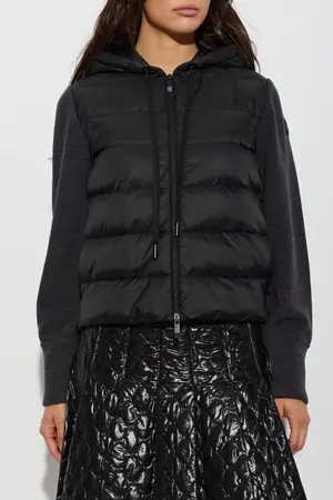 Moncler Cardigan With Quilted Front