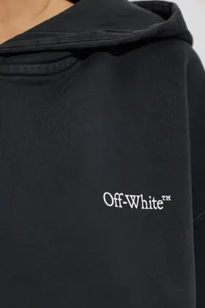 Off-White Cropped Sweatshirt With Logo