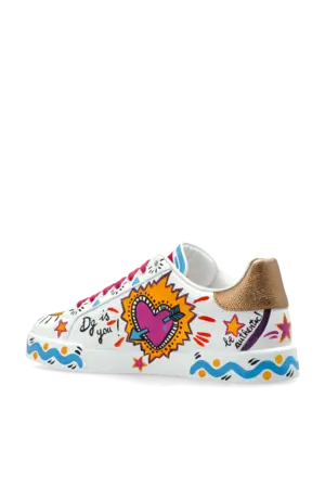 Dolce & Gabbana Leather Sports Shoes With Logo