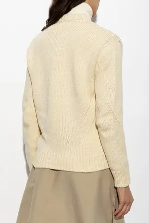 Moncler Cardigan With Quilted Front