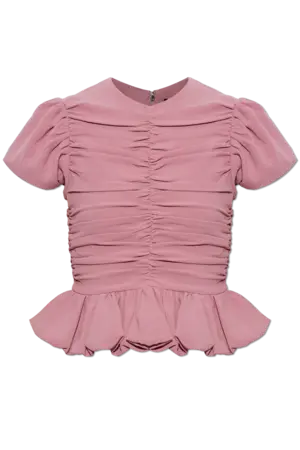 ROTATE BY BIRGER CHRISTENSEN Draped Top - Pink