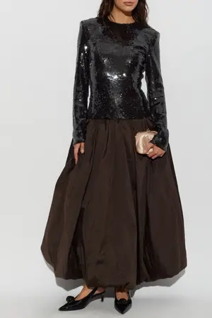 ROTATE BY BIRGER CHRISTENSEN Sequined Bodice With Maxi Skirt