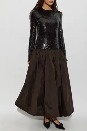 ROTATE BY BIRGER CHRISTENSEN Sequined Bodice With Maxi Skirt