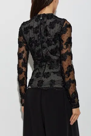 ROTATE BY BIRGER CHRISTENSEN Floral Motif Top