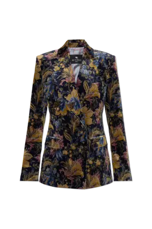Etro Velvet Blazer - Multicolour
