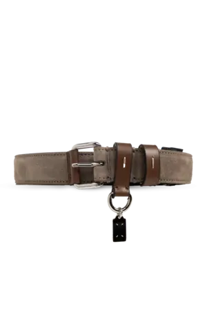 MAISON MARGIELA Leather Belt - Grey
