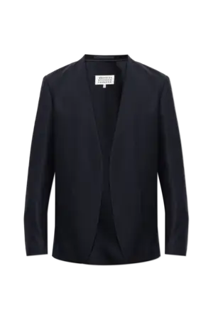 MAISON MARGIELA Wool Blazer - Navy Blue