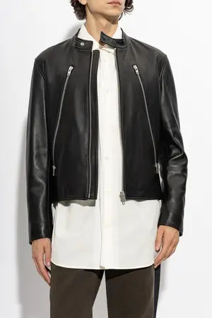 MAISON MARGIELA Leather Zip-up Jacket