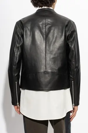 MAISON MARGIELA Leather Zip-up Jacket