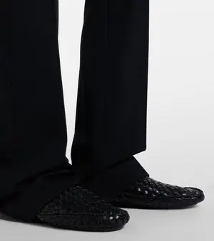 THE ROW Woven Leather Mules