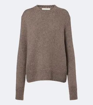 THE ROW Pato Cashmere Sweater In Charcoal Melange - Grey