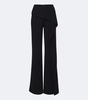 Roland Mouret Draped Wide-leg Pants - Black
