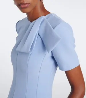 Roland Mouret Bow-detail Crêpe Cocktail Dress