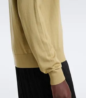 THE ROW Pauli Wool And Silk Polo Sweater