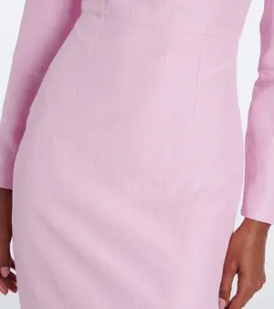 Roland Mouret Bow-detail Jacquard Cocktail Dress