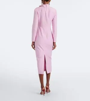 Roland Mouret Bow-detail Jacquard Cocktail Dress