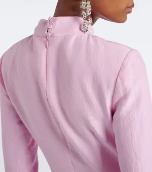 Roland Mouret Bow-detail Jacquard Cocktail Dress