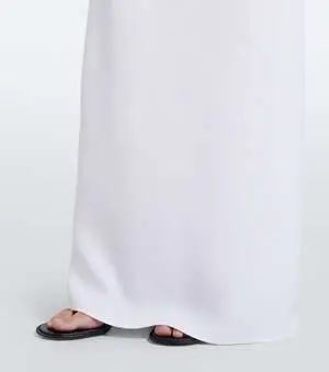 Jacquemus Drapée Jersey Maxi Dress - White