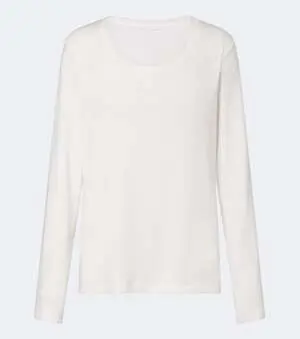 THE ROW Kalto Cotton Jersey Top - White