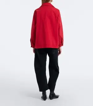NILI LOTAN Shon" Cotton-blend Corduroy Barrel-leg Pants - Black
