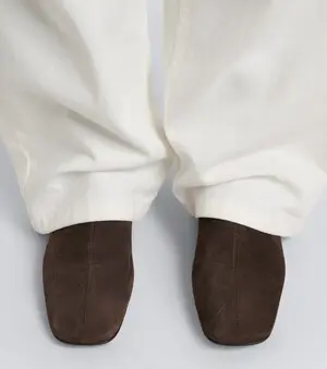 THE ROW Cindy Suede Ankle Boots
