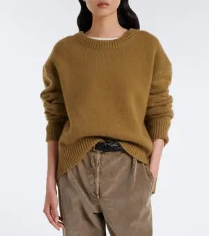 THE ROW Parth Cashmere Sweater - Yellow