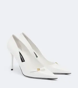 Dolce & Gabbana Dg Patent Leather Pumps - White
