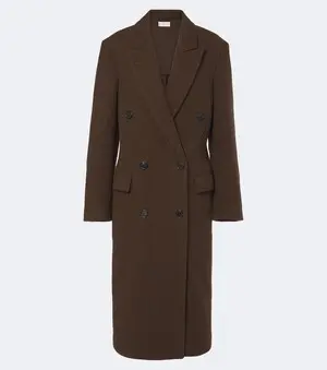 THE ROW Bamira Double-breasted Virgin Wool Coat - Brown