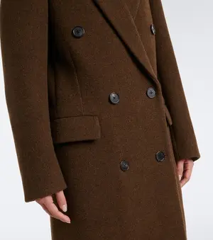 THE ROW Bamira Double-breasted Virgin Wool Coat