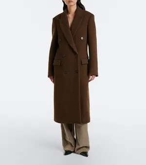THE ROW Bamira Double-breasted Virgin Wool Coat