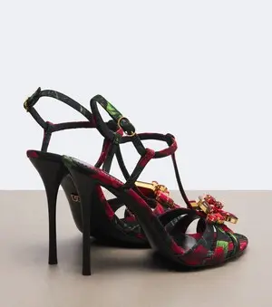 Dolce & Gabbana Embellished Floral Sandals
